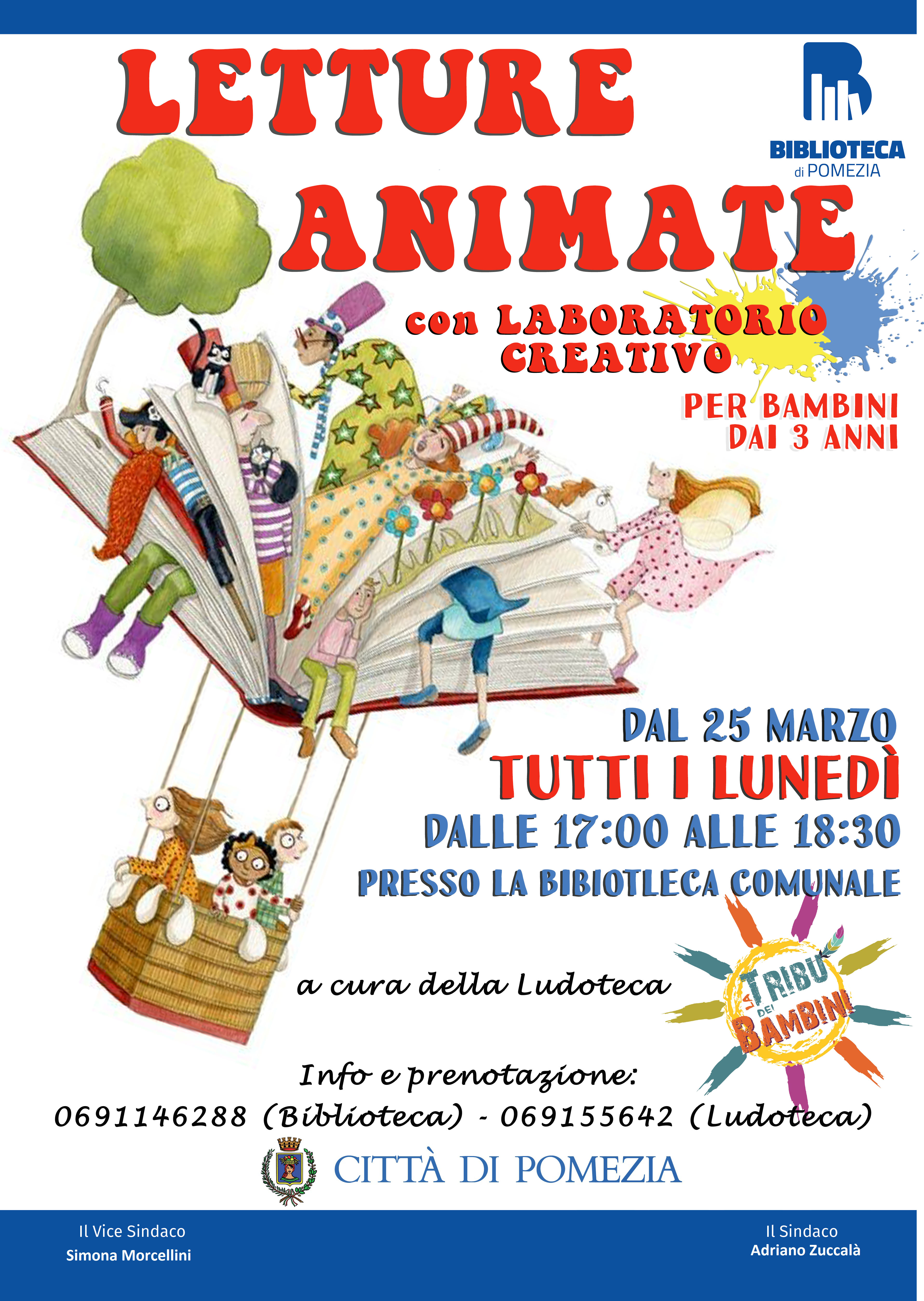Letture Animate con laboratorio creativo - Città di Pomezia